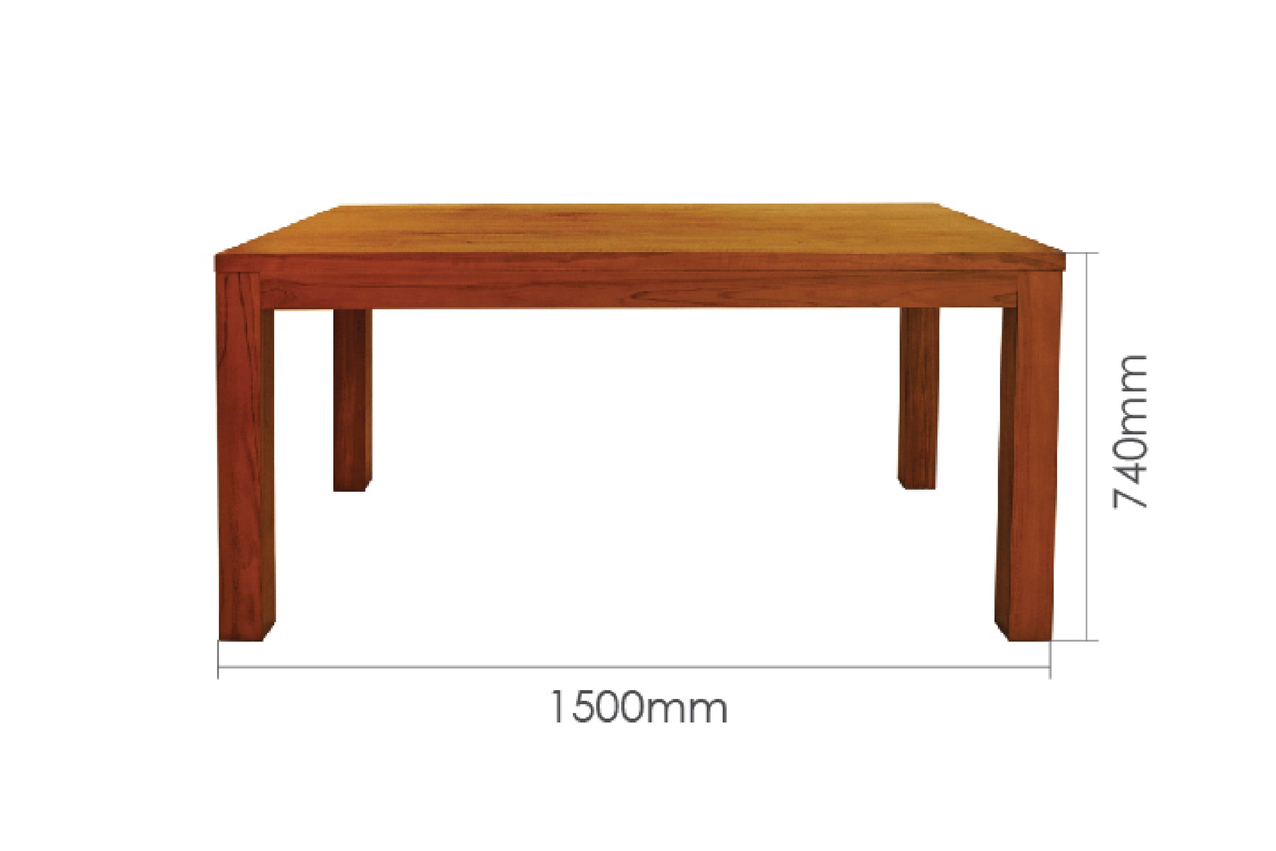 LOIS 150CM DINING TABLE | Dining Table - Dining - Scanteak Malaysia ...