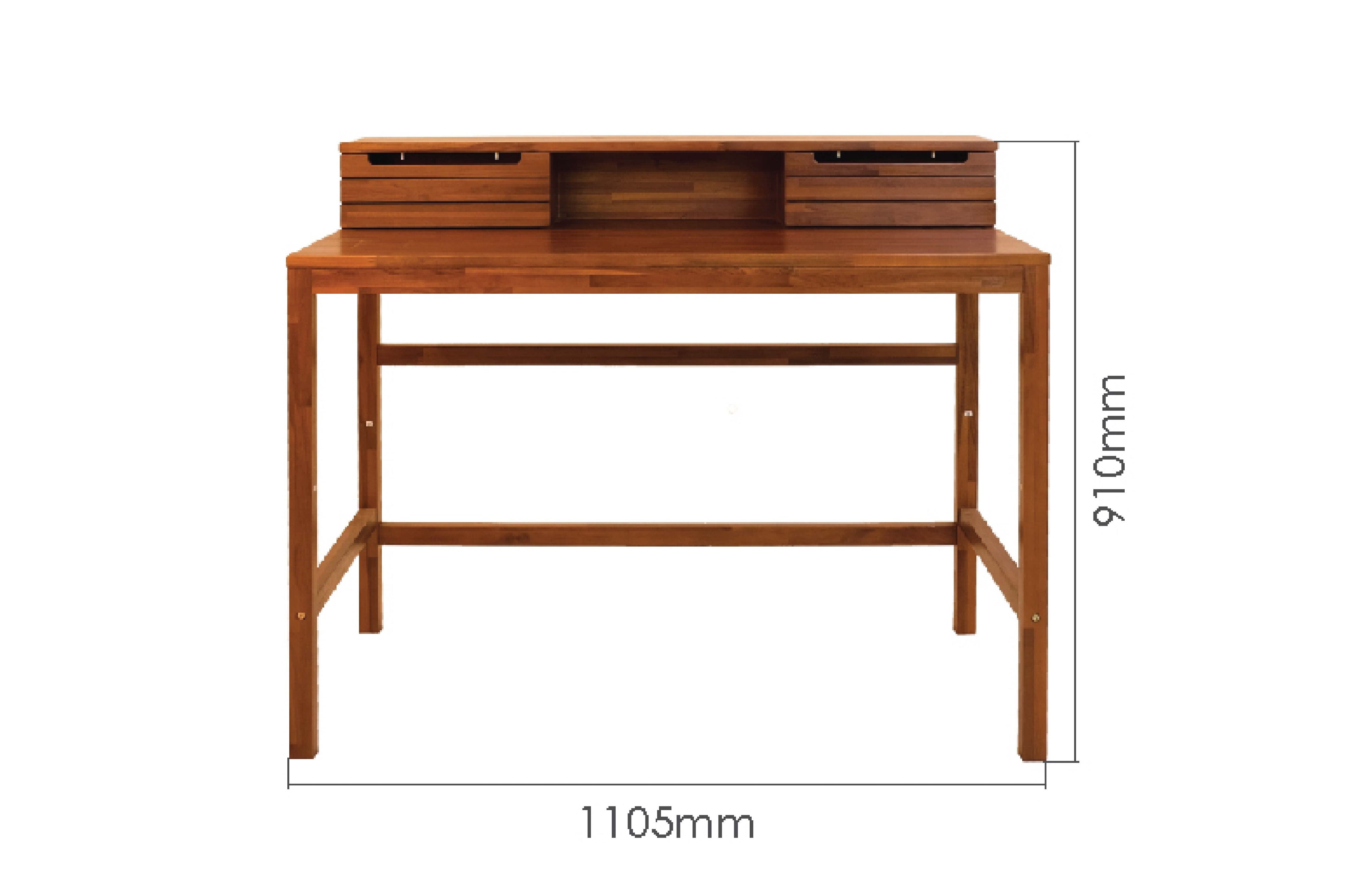SLAT 110CM SECRETARY DESK | Writing Table - Study - Scanteak Malaysia ...