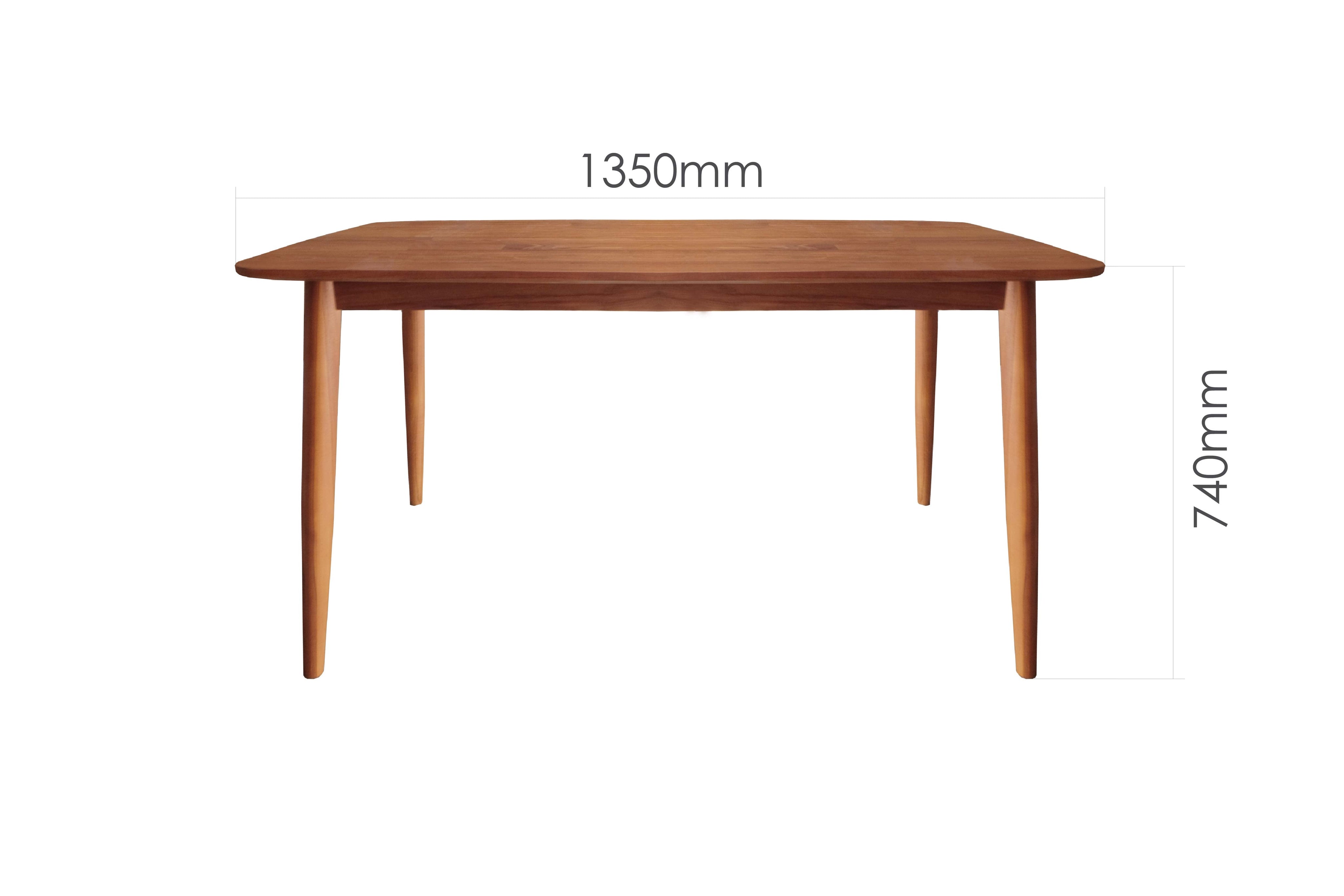 RINNA 135CM DINING TABLE – Scanteak MY (1061994-W)