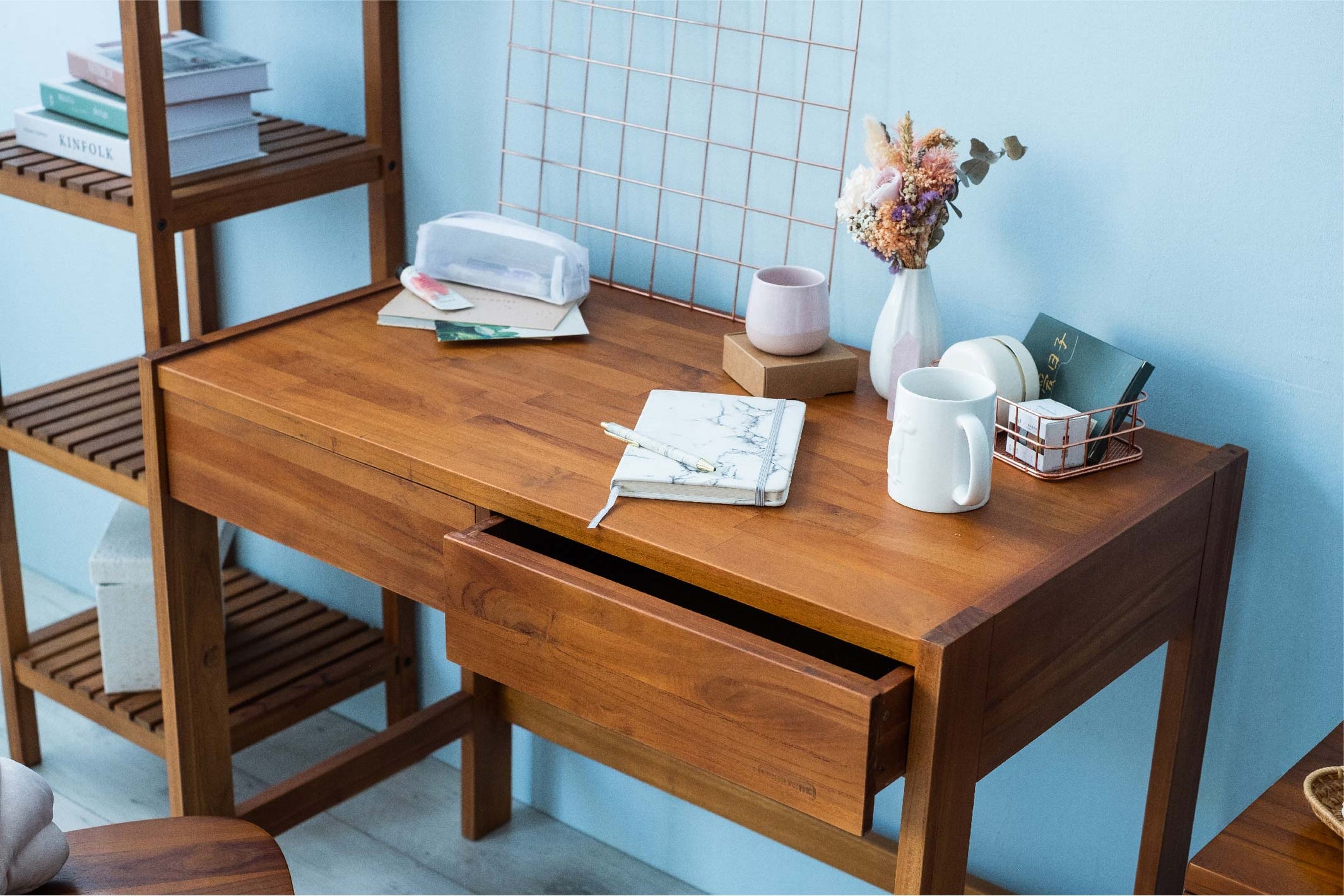 SKRIVA WRITING TABLE – Scanteak MY (1061994-W)